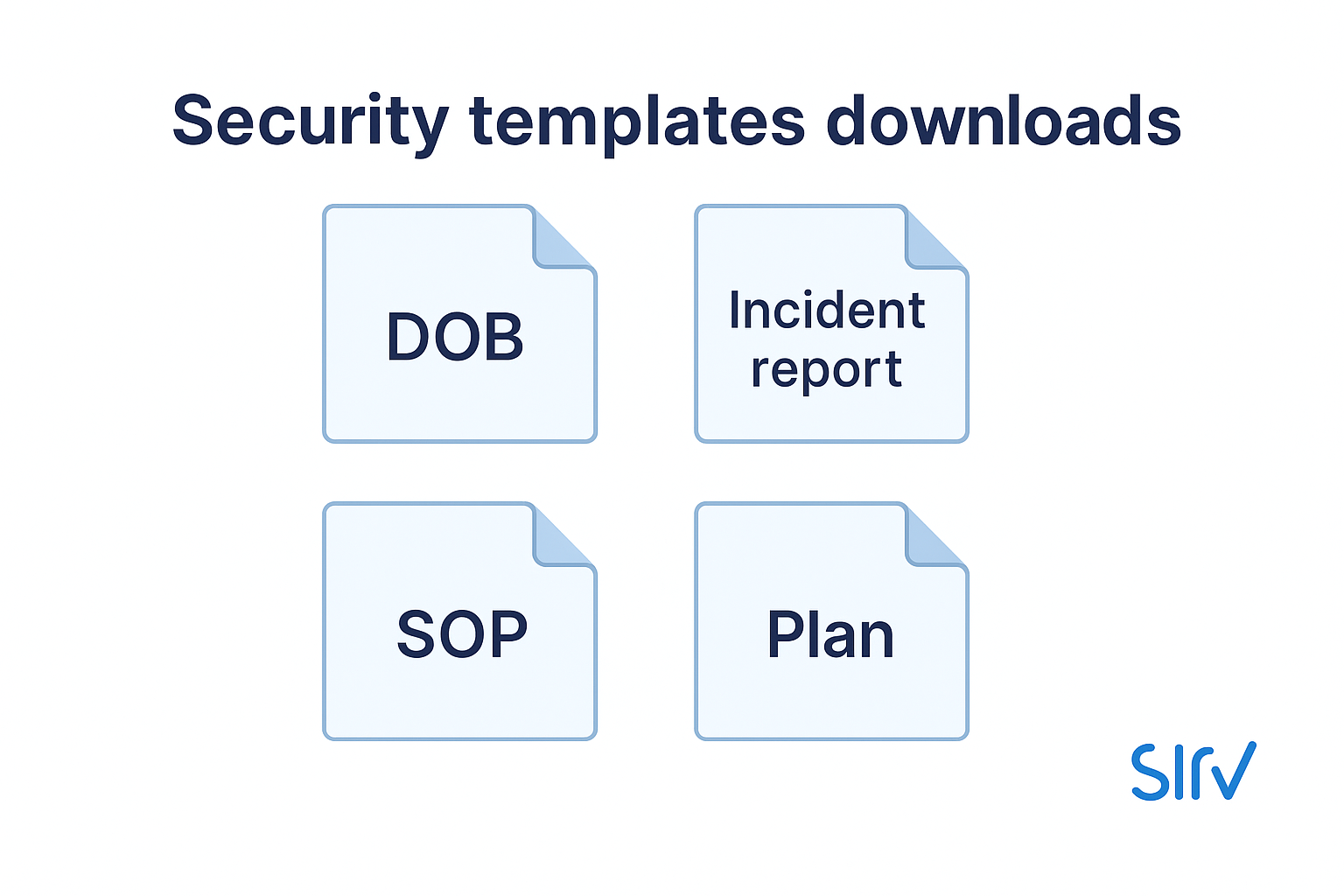 Download free security templates | Internal reports – SIRV
